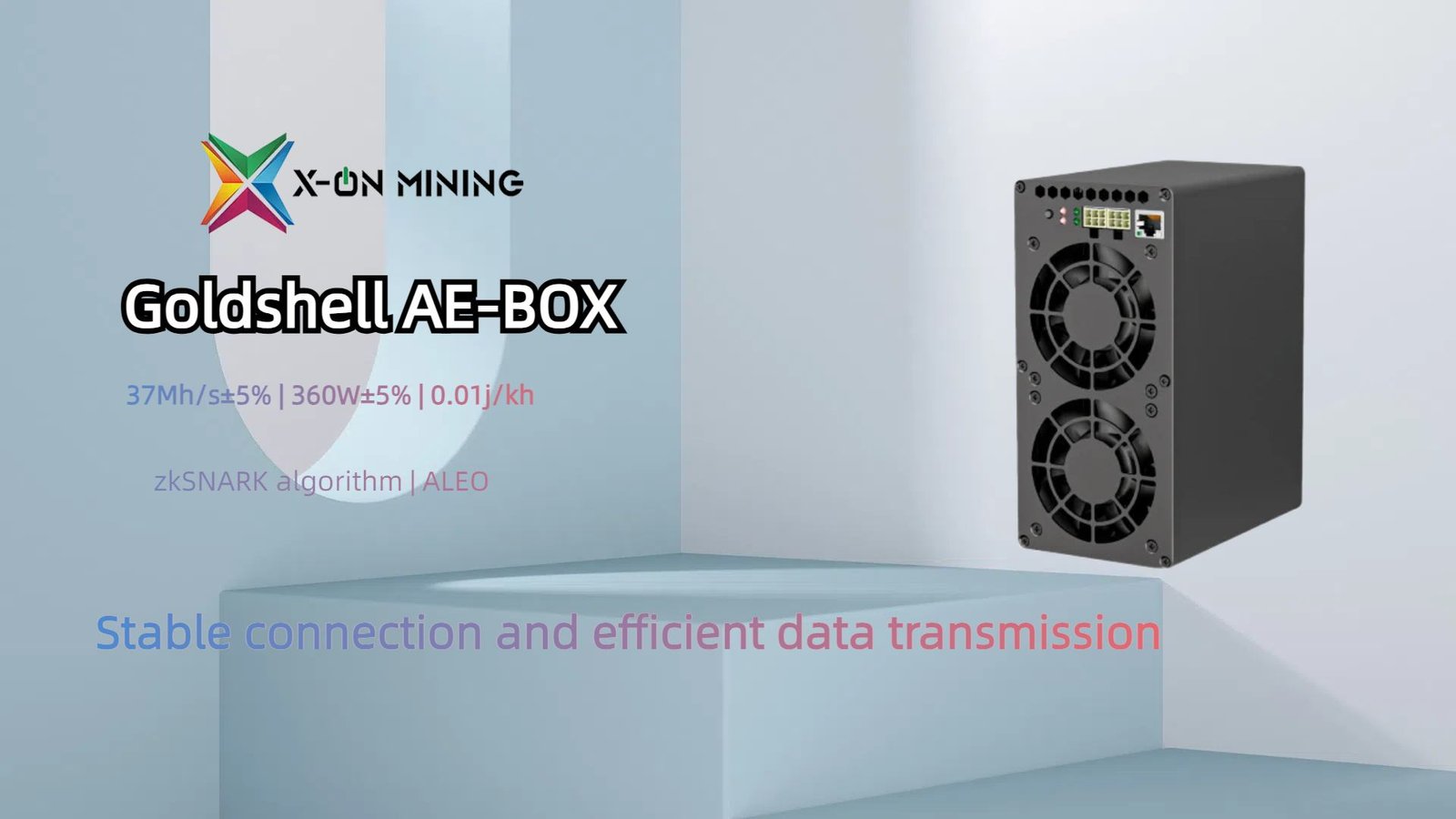 Latest Goldshell AE BOX 37Mh/s 360W ALEO Coin Miner - X ON MINING