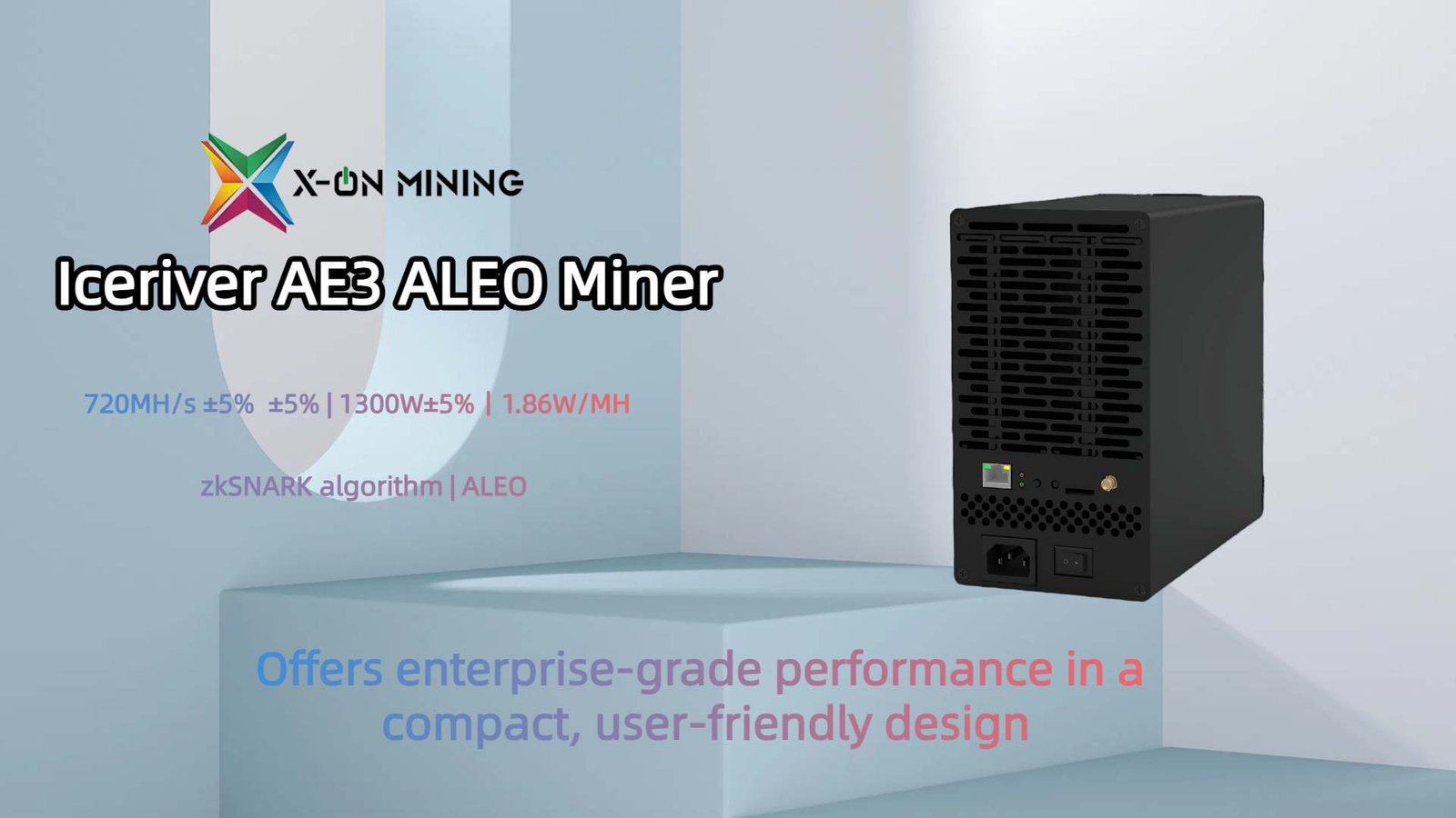IceRiver AE2 720M 1300W ALEO Miner - X ON MINING